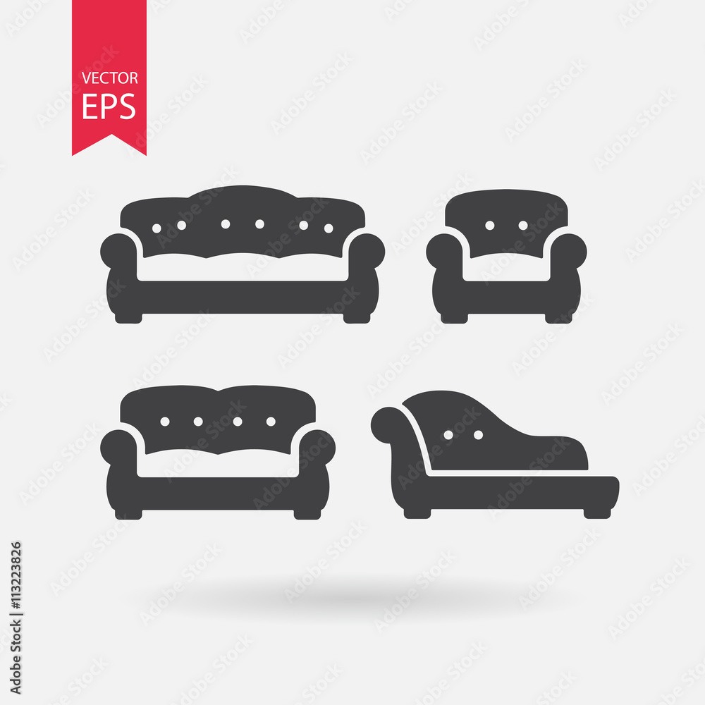Couch Silhouette Vector