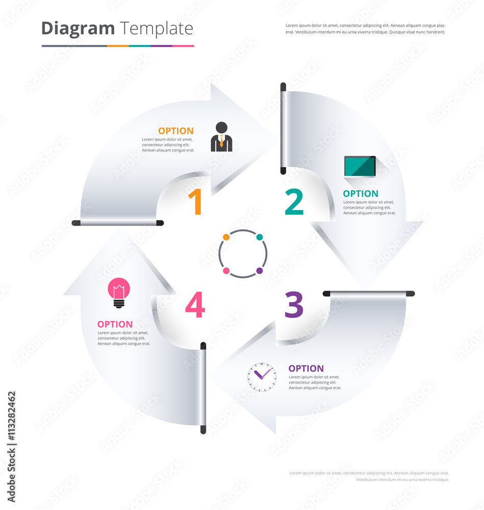 Diagram Template, Organization chart template. flow template, bl Stock ...