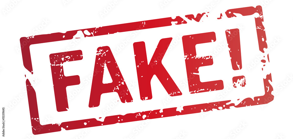 roter Stempel Fake! Stock-Vektorgrafik | Adobe Stock