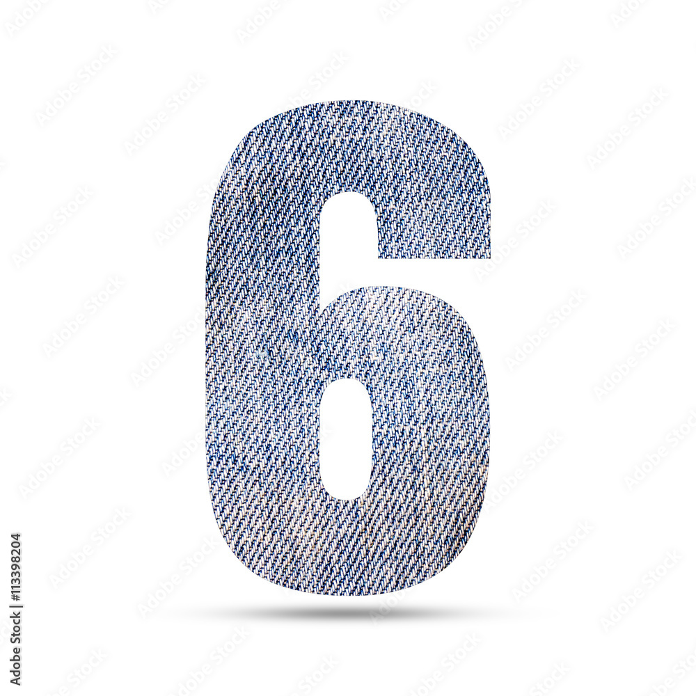Number 6 (six) alphabet Stock Photo | Adobe Stock