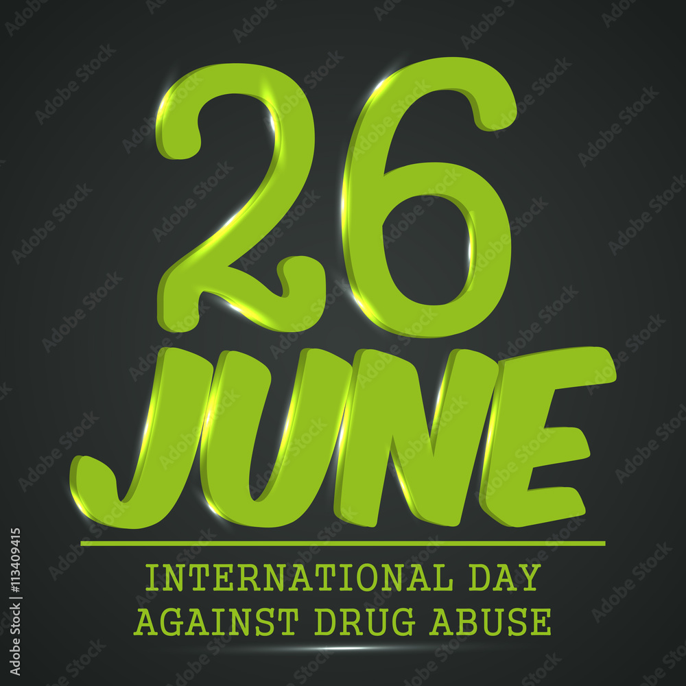 International Day Against Drug Abuse and Trafficking Stock Illustration ...