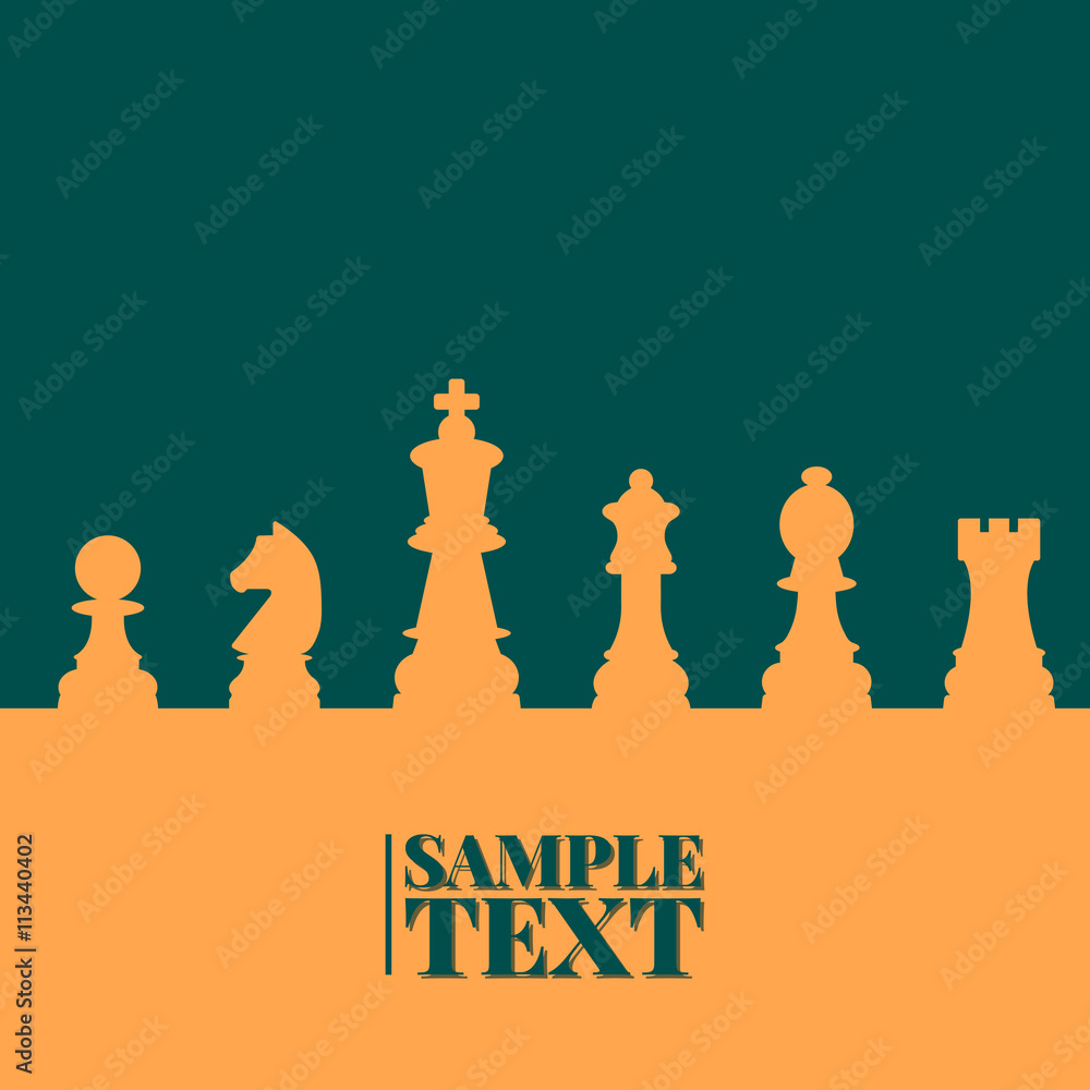 Chess background, vector illustration. Stock Vector | Adobe Stock