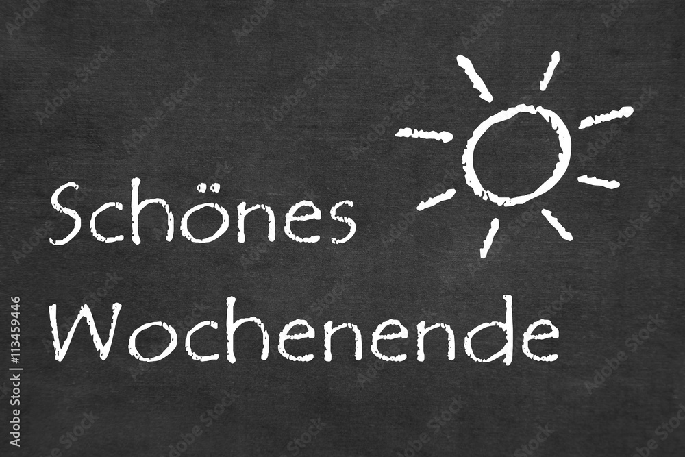 Schönes Wochenende Stock-Illustration | Adobe Stock