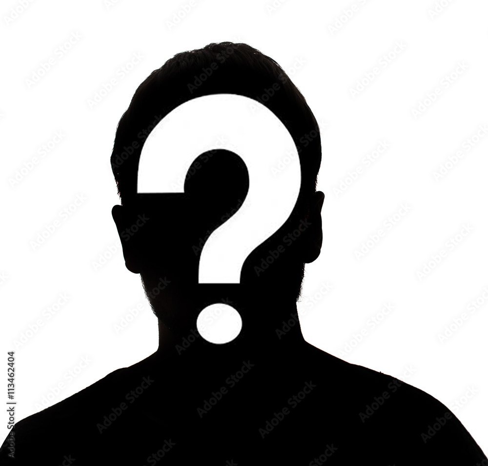 Hidden face in the shadow.male person silhouette Stock Photo | Adobe Stock