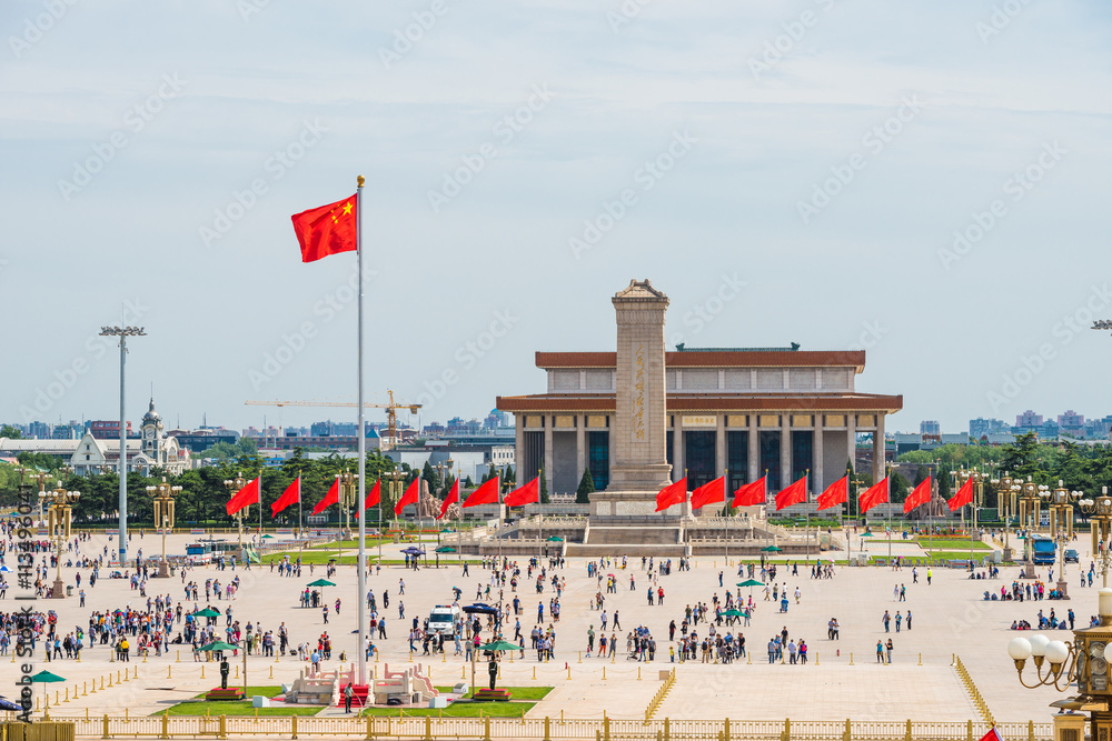 Tiananmen Square, one of the world's largest city square, China ...