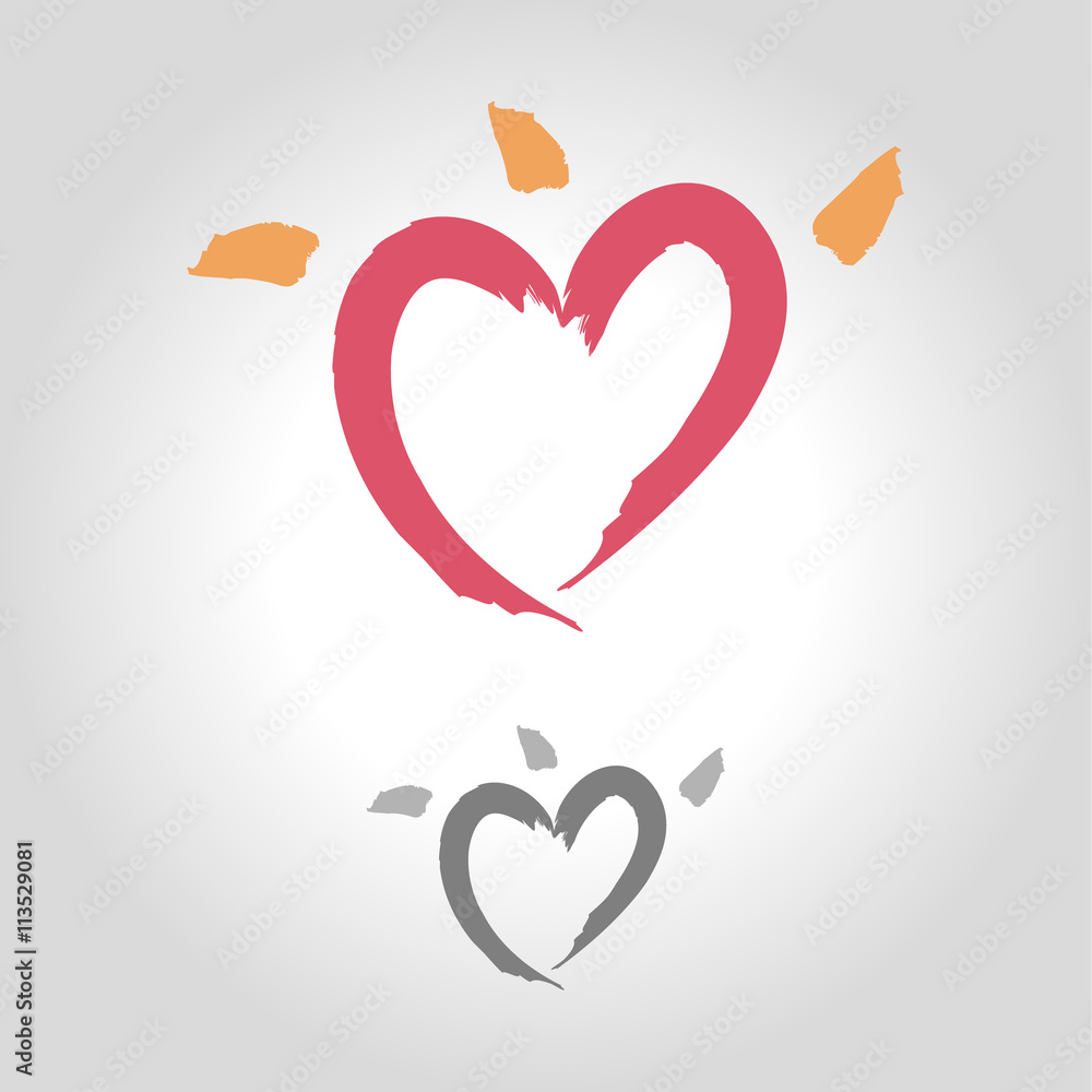 heart logo, icon and symbol vector illustration Stock Vector | Adobe Stock