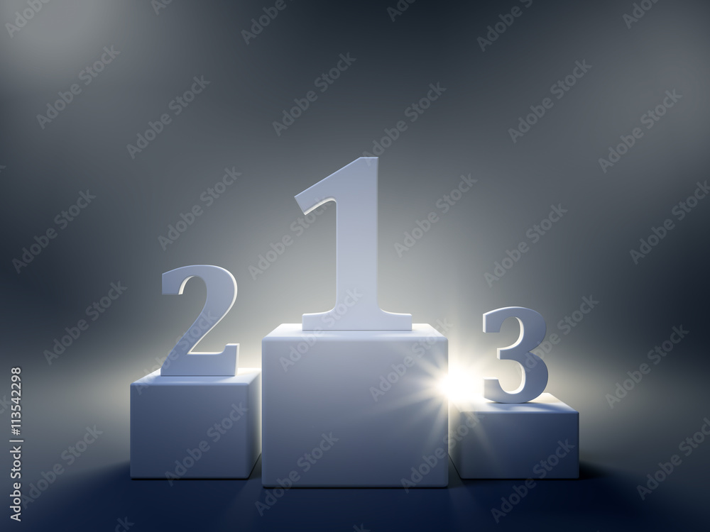 1. Platz, 2. Platz und 3. Platz werden auf dem Siegerpodest bei der ... 1. Platz, 2. Platz und 3. Platz werden auf dem Siegerpodest bei der ...