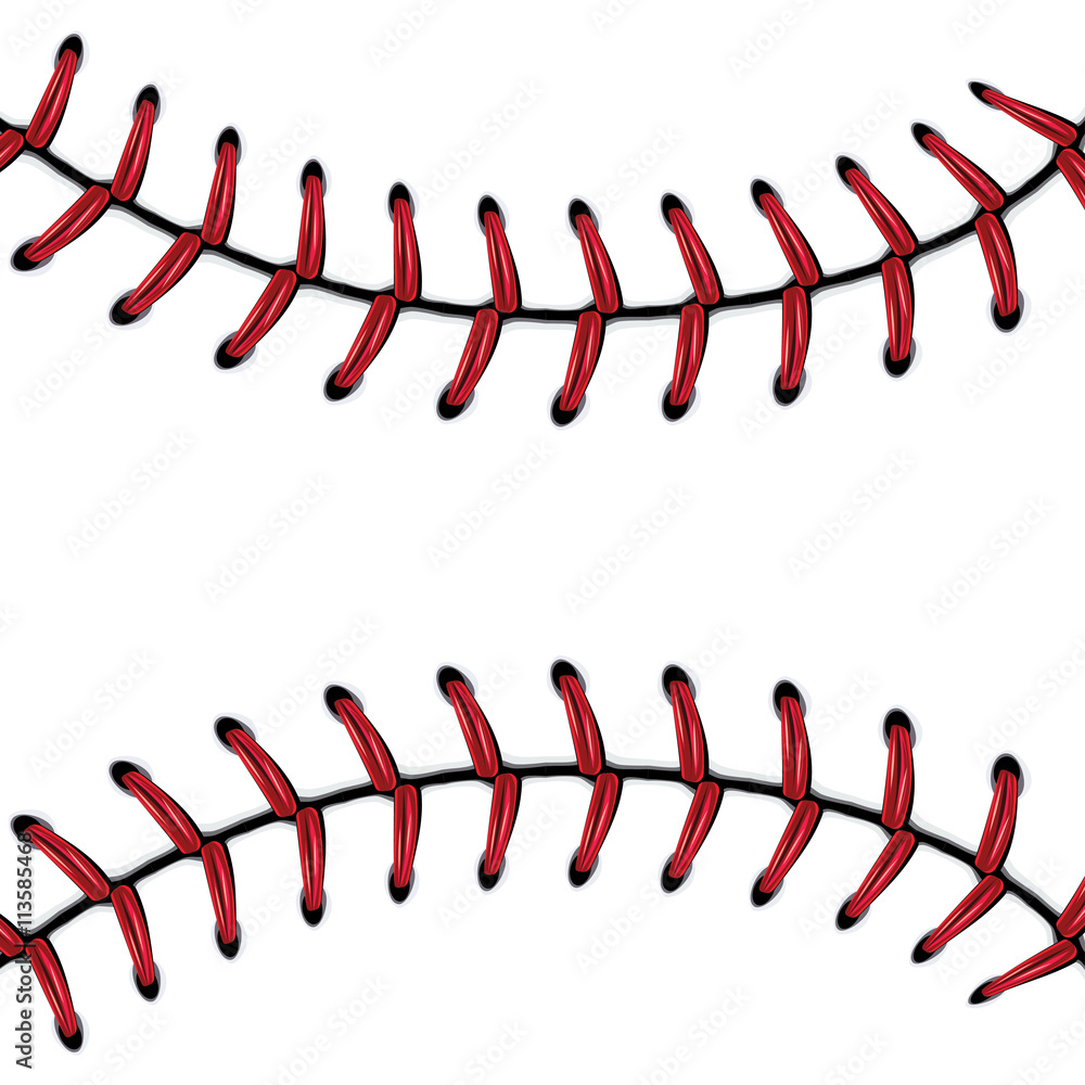 Baseball Lace Background Stock Vector | Adobe Stock
