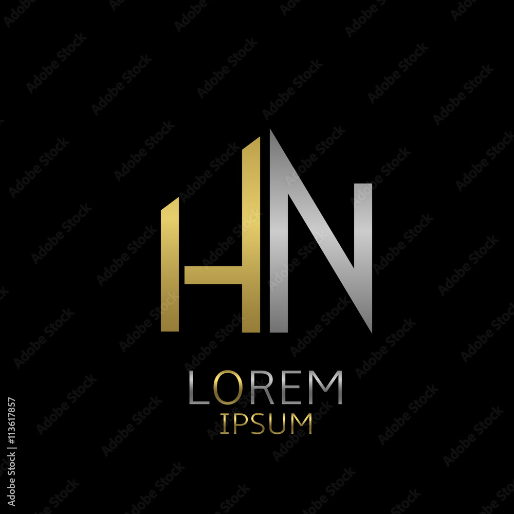 HN letters logo Stock Vector | Adobe Stock