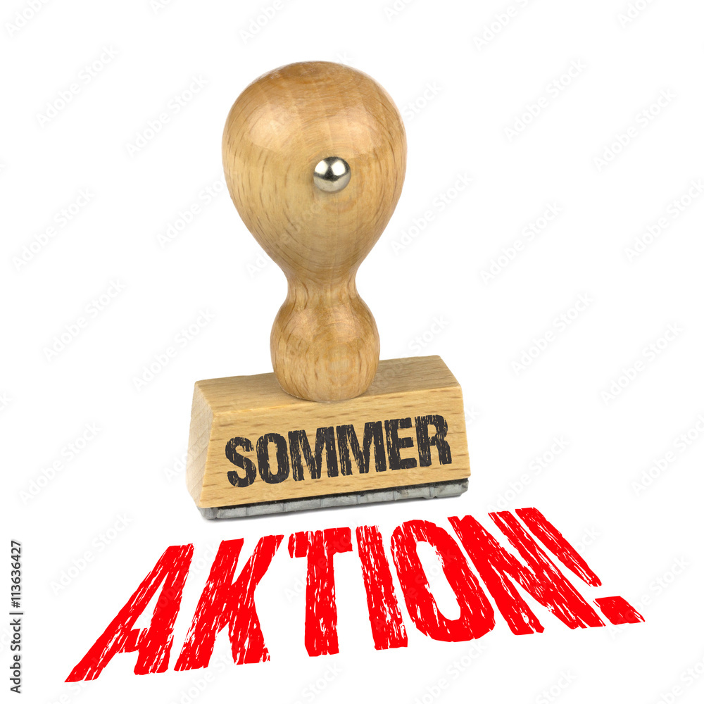 Stempel - Sommer Aktion! Stock-Foto | Adobe Stock