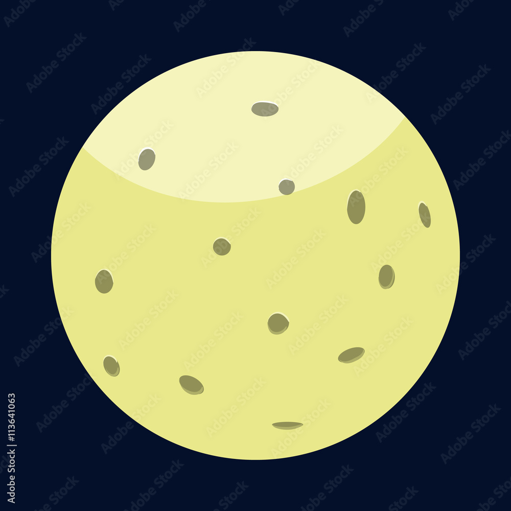 Pluto planet icon, cartoon style Stock Vector | Adobe Stock