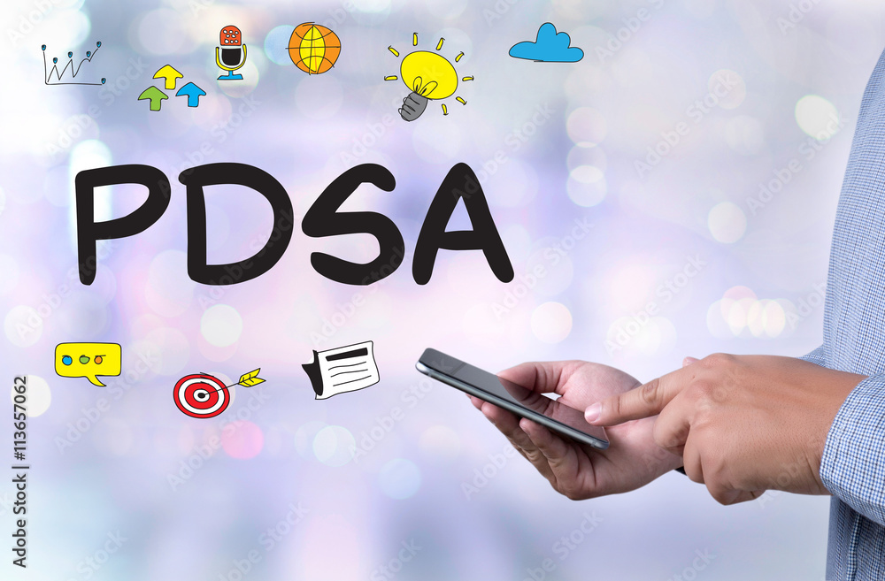 PDSA - Plan Do Study Act Stock Photo | Adobe Stock
