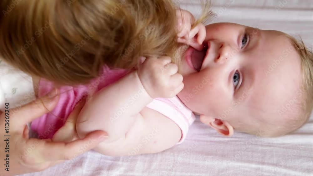 mommy tickling baby tummy laughing smiling grabbing hairs joy love ...