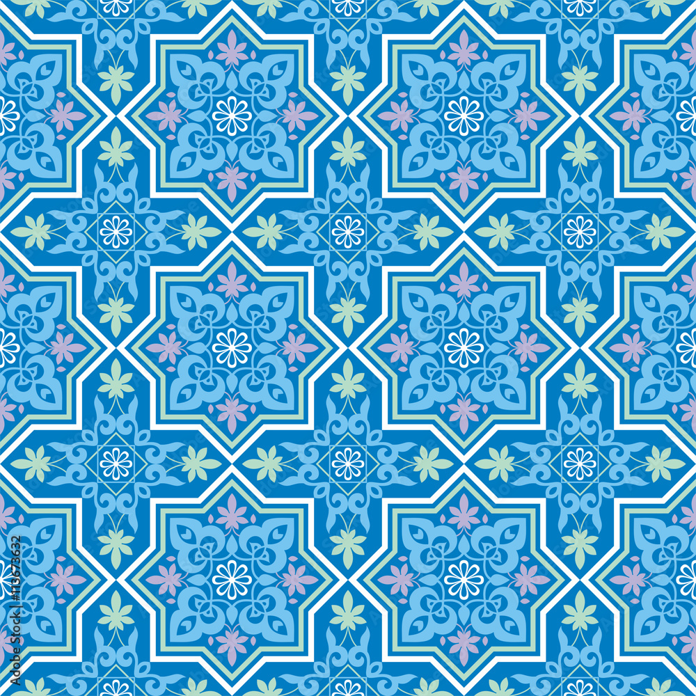 Arabesque. Pattern in Mauritian style. Arab seamless texture. Element ...