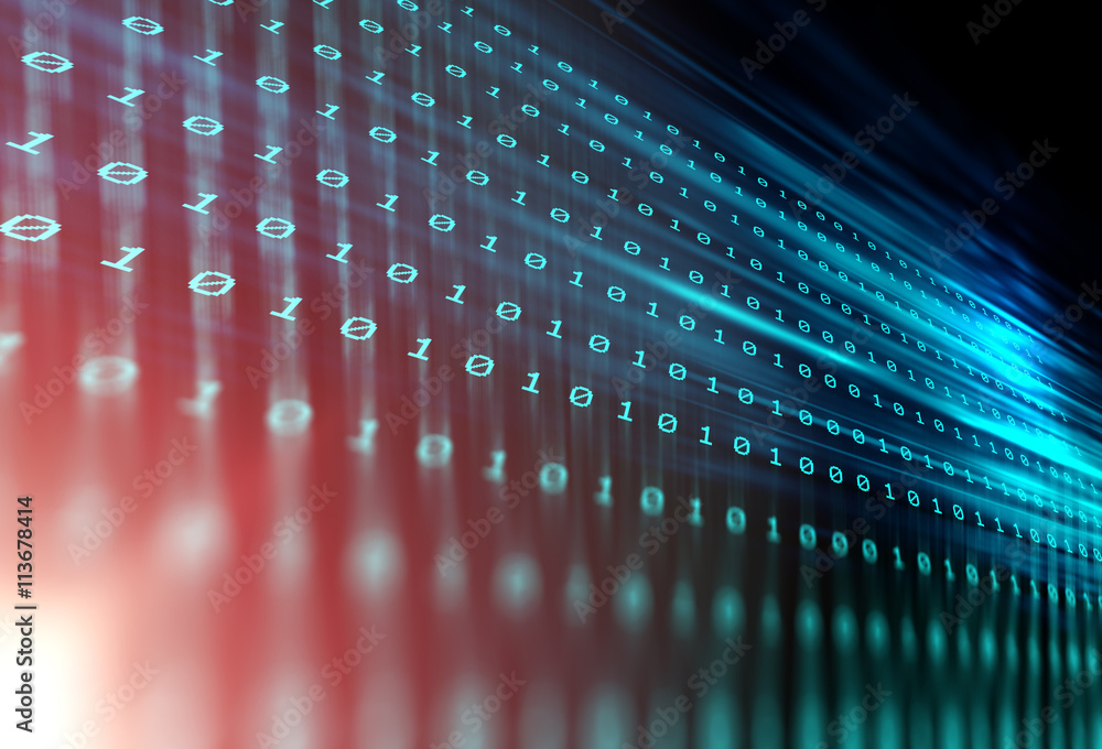 digital code number abstract technology background Stock-Illustration ...