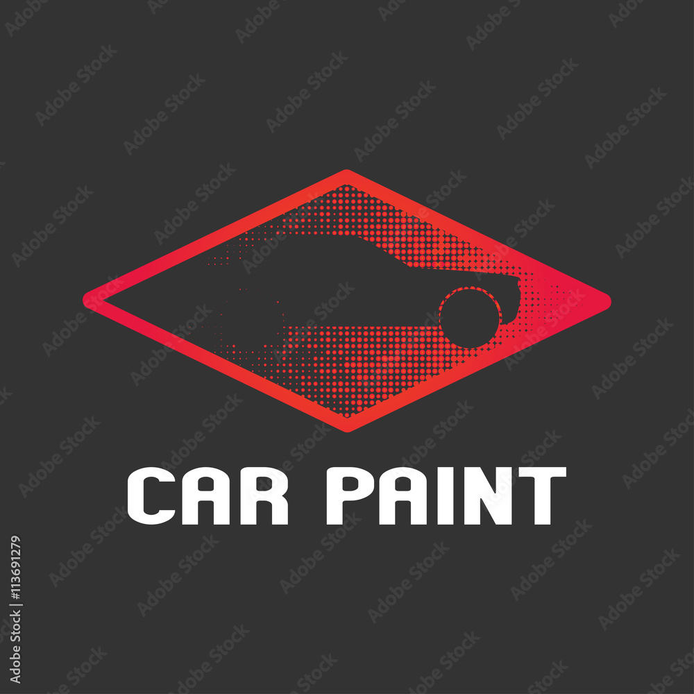 Car paint vector logo template, badge, icon Stock Vector | Adobe Stock