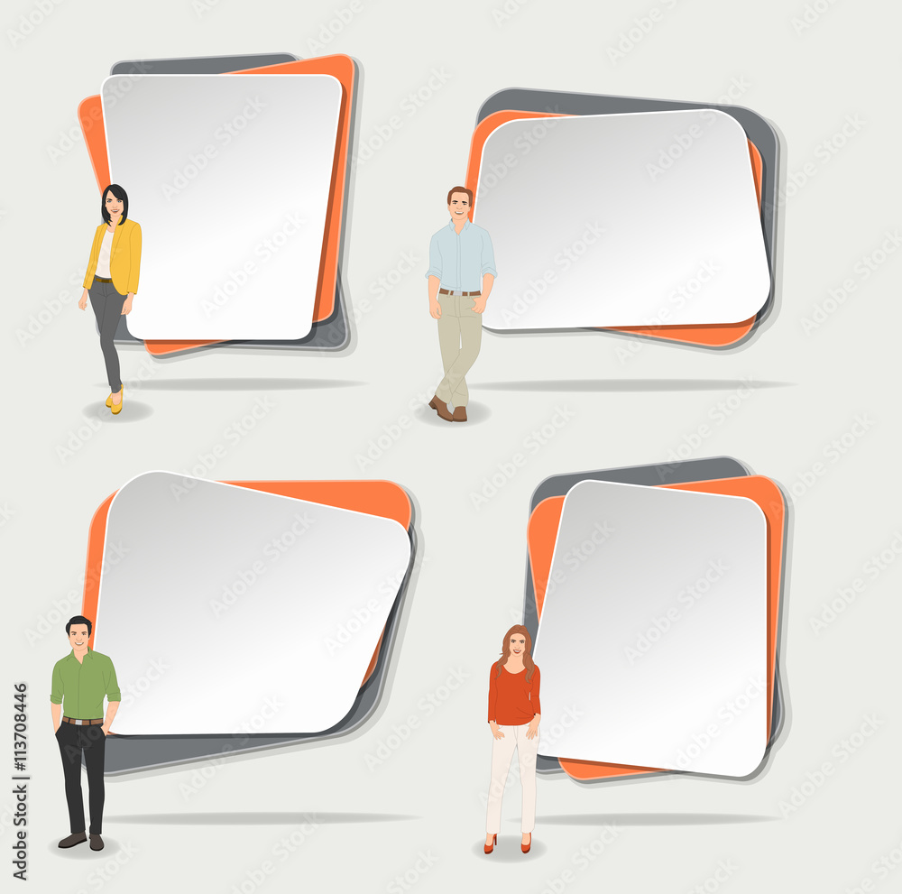 Text Box Design Frame Vector