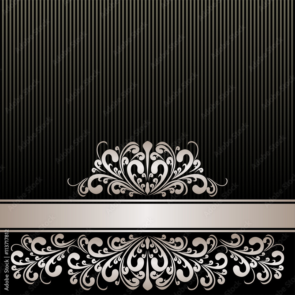 Silver Ribbon Border