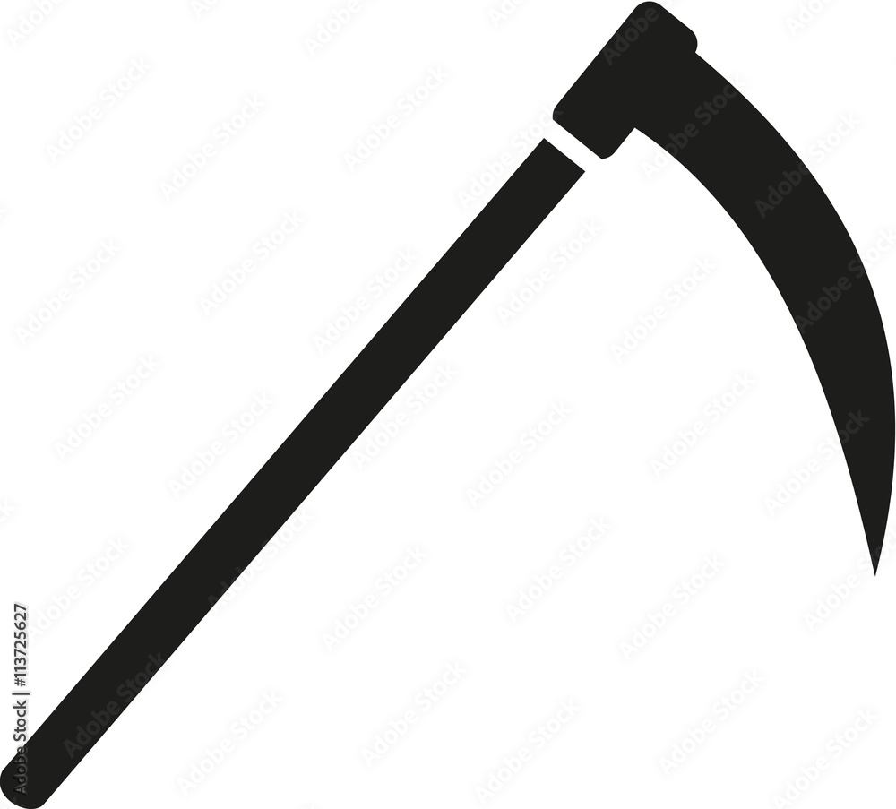 Scythe symbol Stock Vector | Adobe Stock