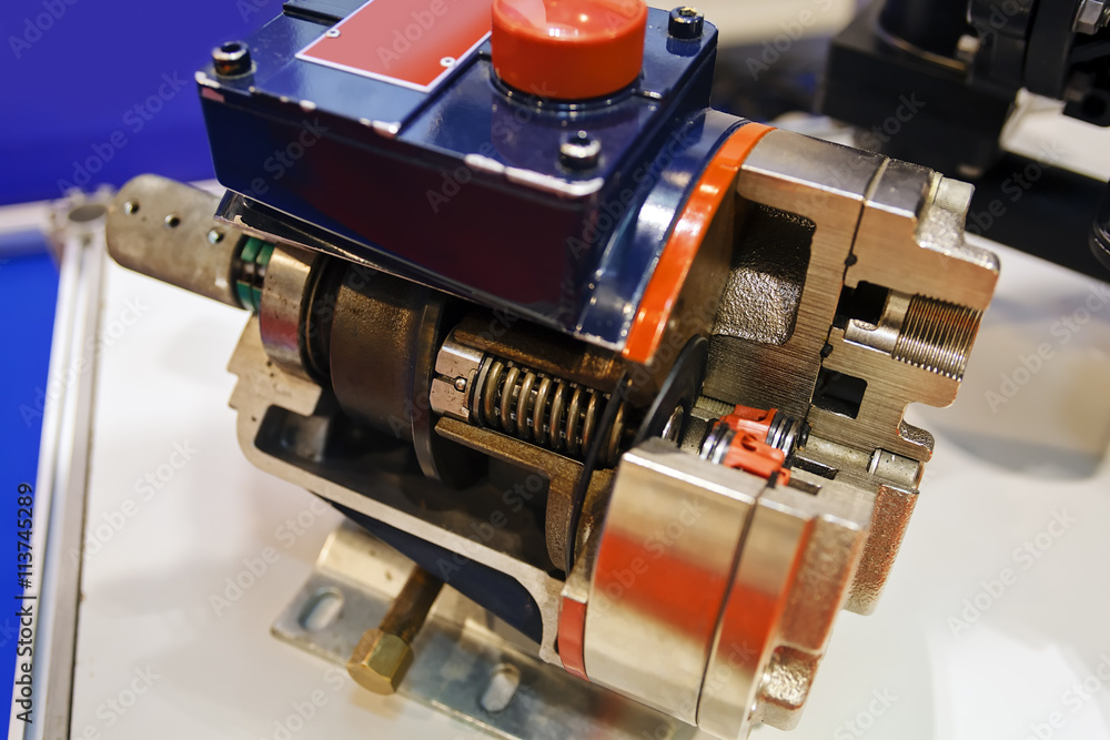 Cross section of engine part Stock Photo | Adobe Stock