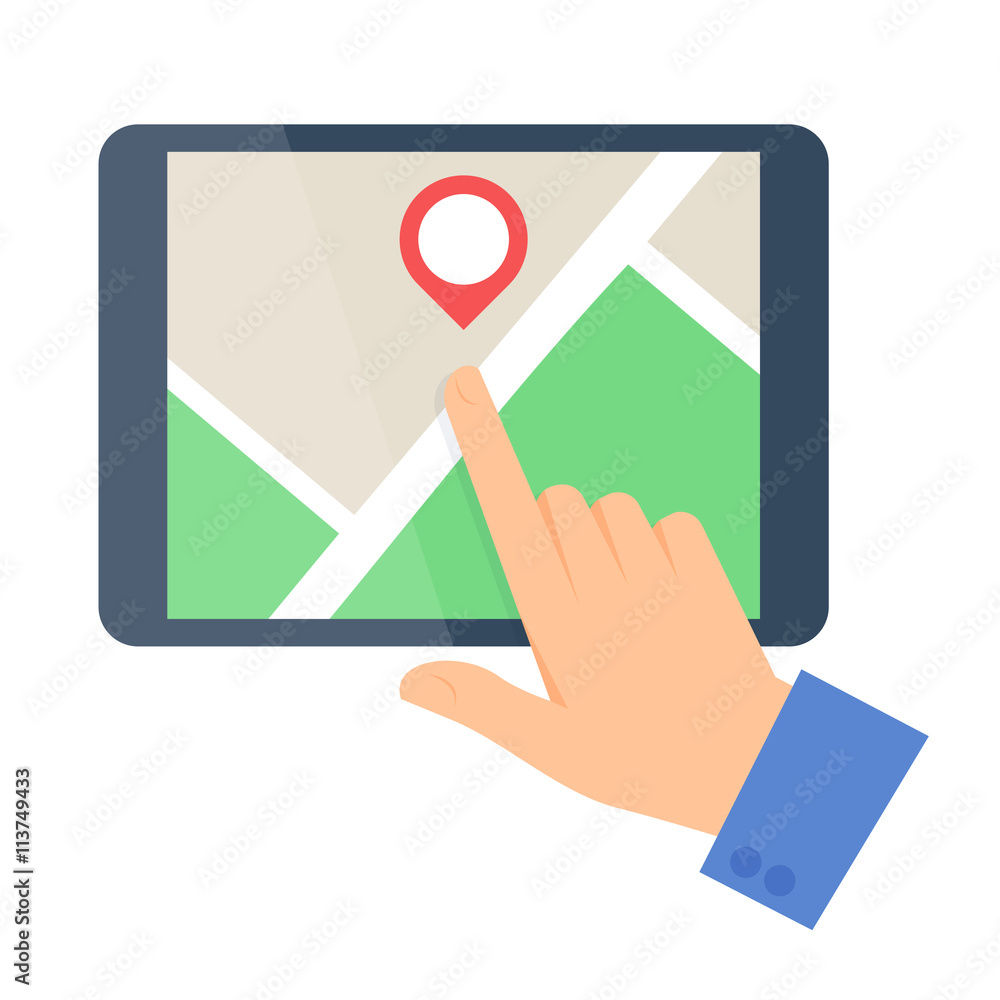 Business people travel concept. Flat vector illustration of a human ...