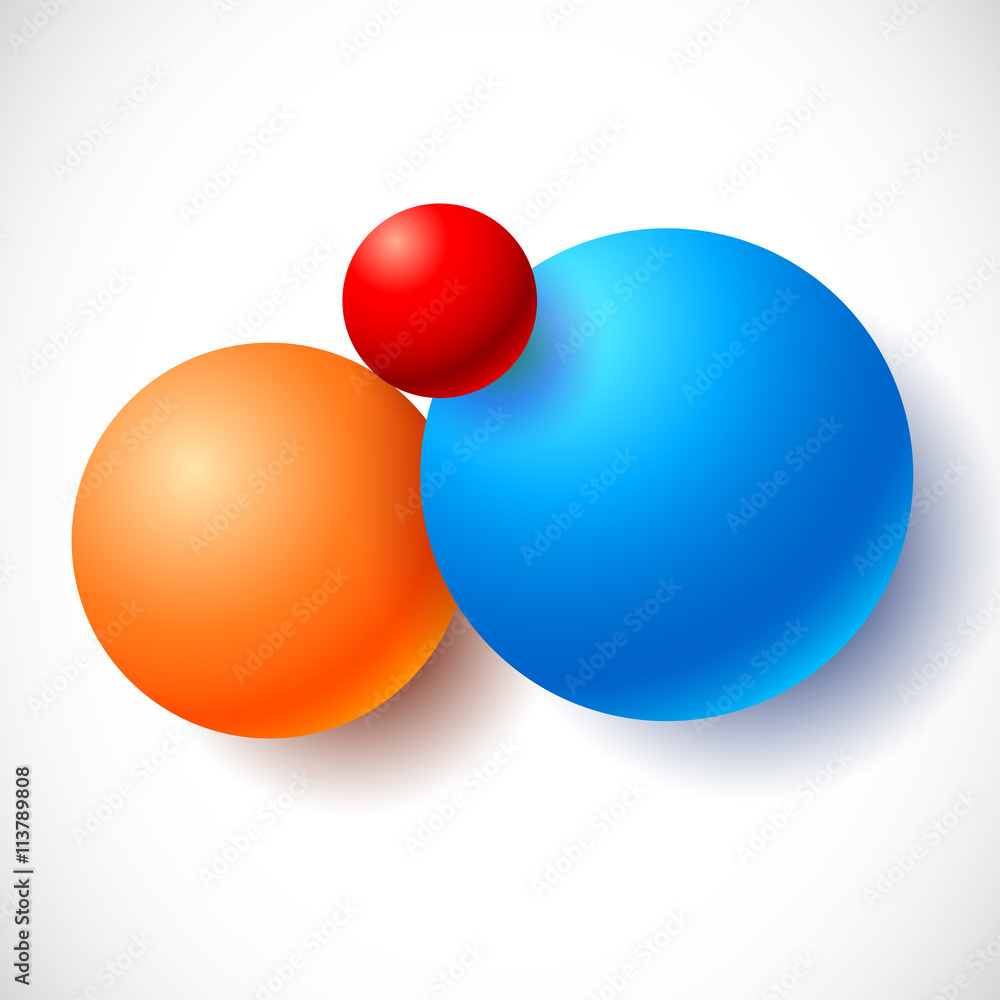 Infographics with group of flying balls Stock Vector | Adobe Stock