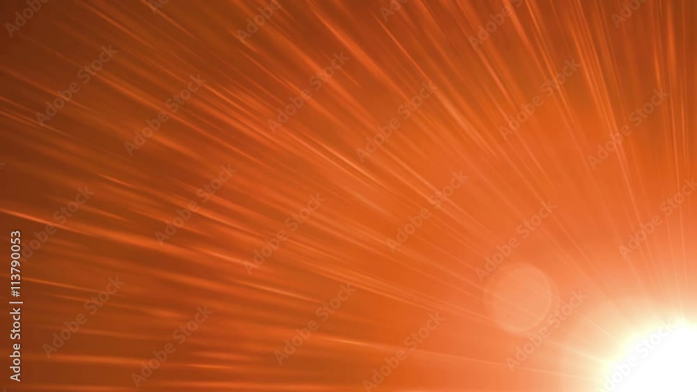 bright light rays lens flares motion background orange Stock Video ...