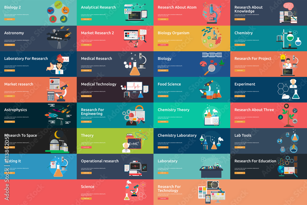 Science and Research Stock Vector | Adobe Stock