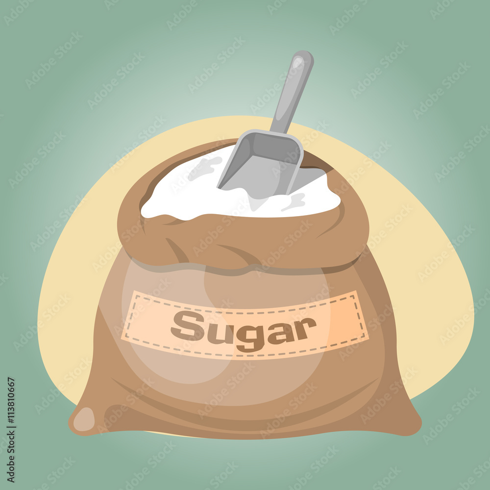 Sugar bag icon Stock Vector | Adobe Stock
