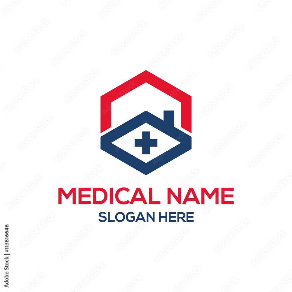 Hospital Medical logo vector Stock Vector | Adobe Stock