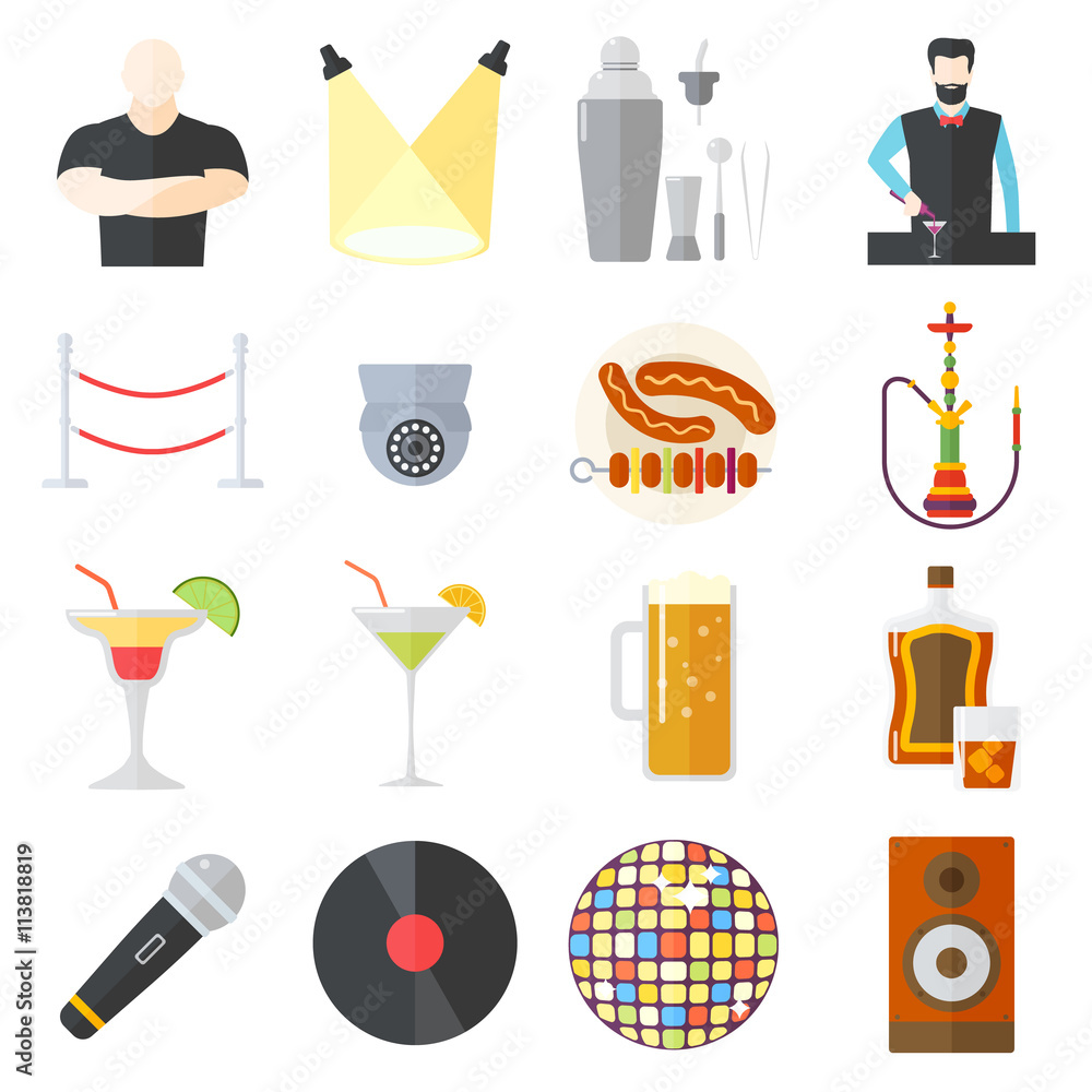 Night club vector illustration. Stock Vector | Adobe Stock