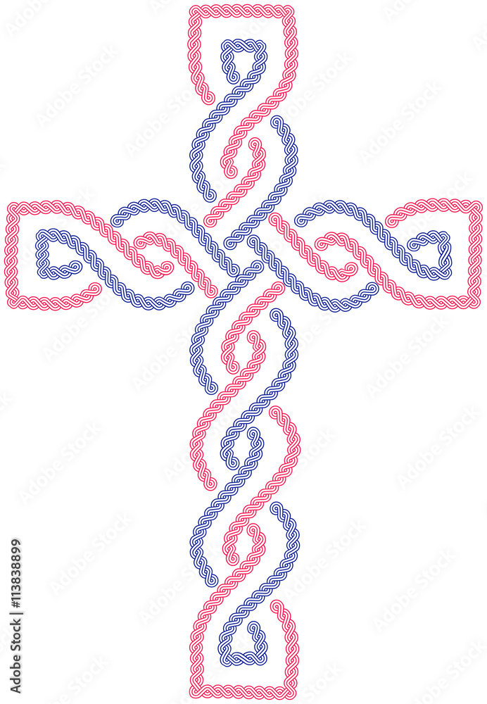 historic medieval croatian traditional national interlace or wattle ...