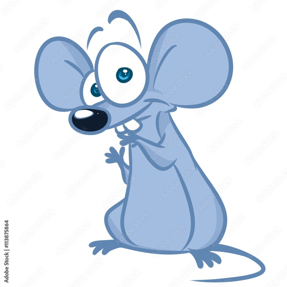 Little gray mouse cartoon illustration isolated image animal character ...