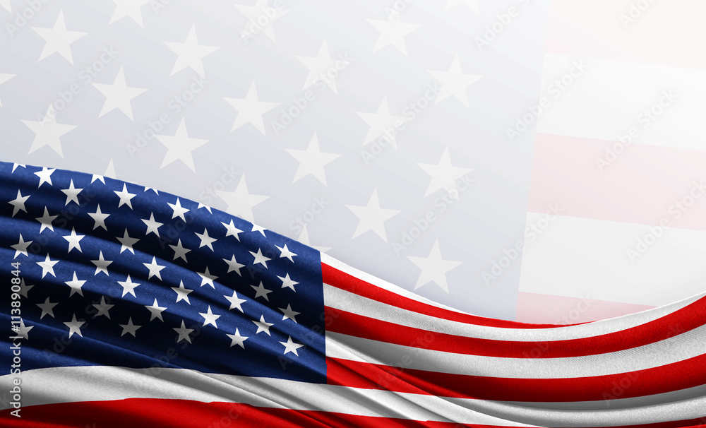 American flag background with empty space for text Stock Photo | Adobe ...