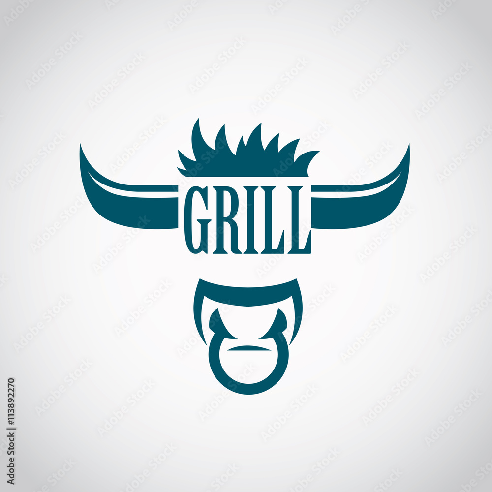 restaurant menu beef meat icon Stock Vector | Adobe Stock