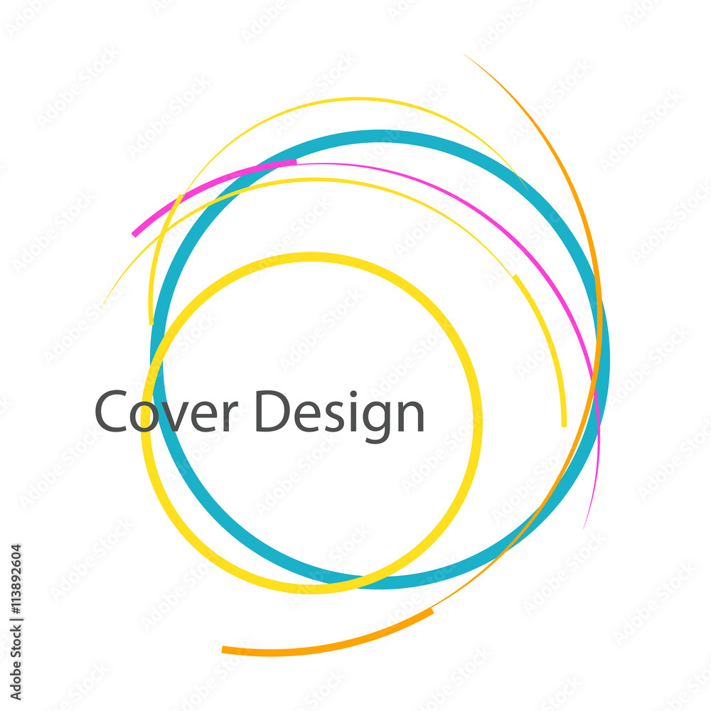 Abstract line circle design Stock Vector | Adobe Stock