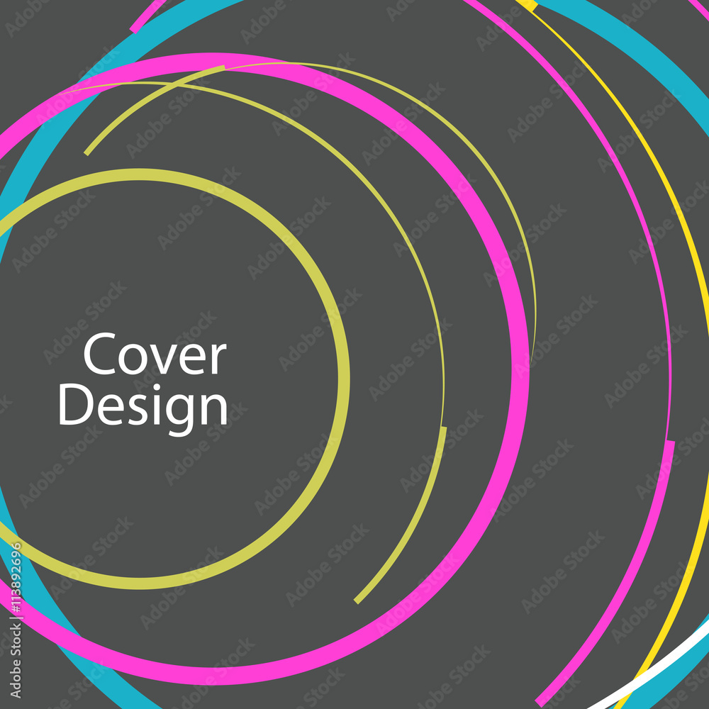 Abstract line circle design Stock Vector | Adobe Stock