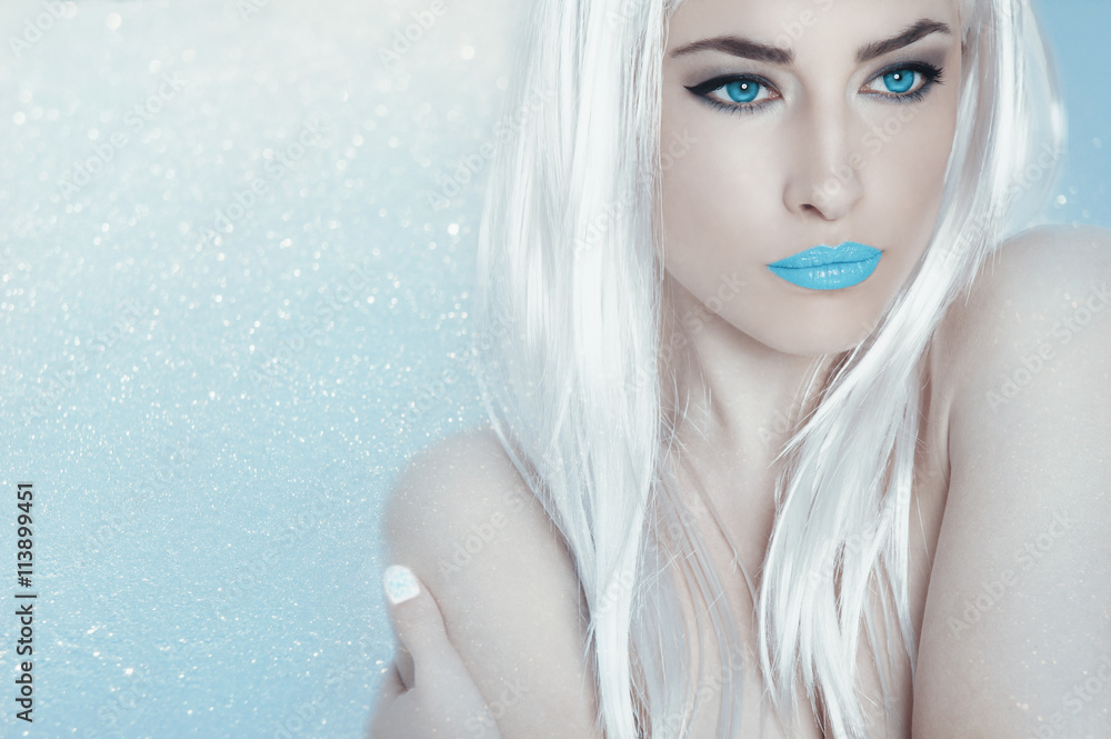 beautiful ice queen Stock Photo | Adobe Stock