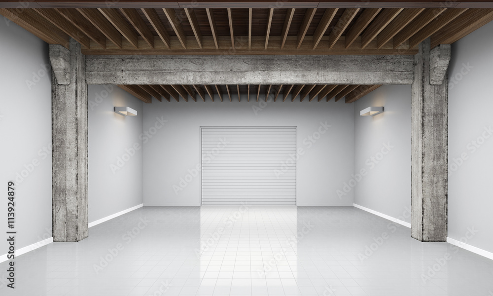 Empty Garage Background