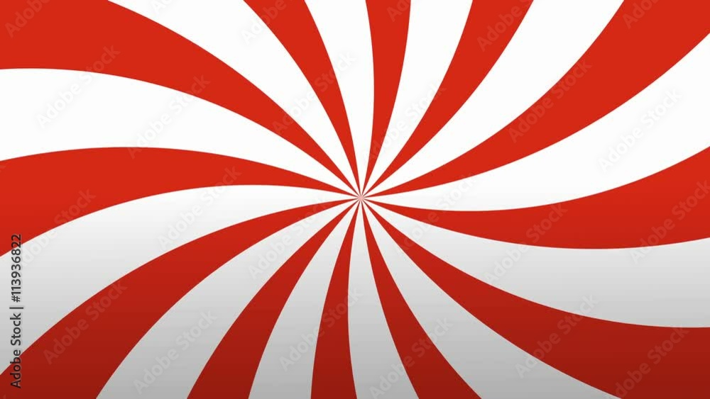 Retro Radial Red and White Pattern. Circus inspired retro rotating ...