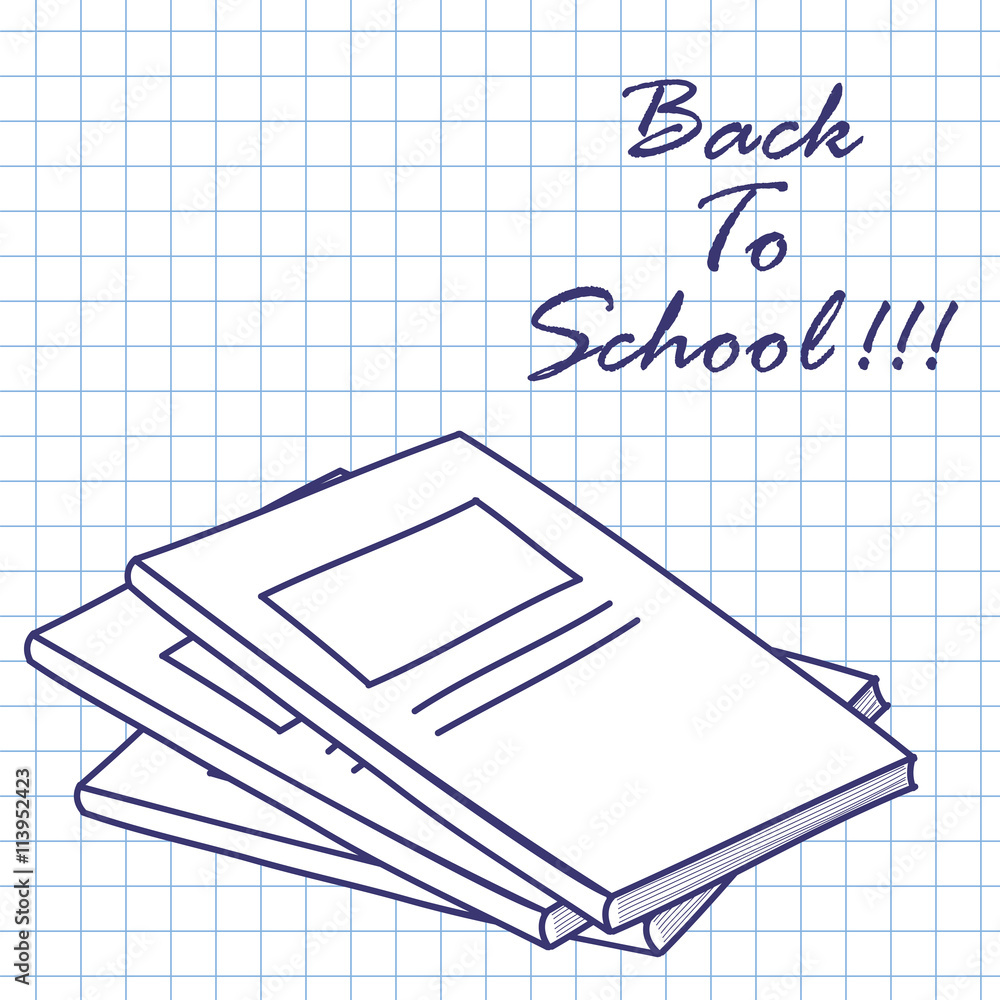 Exercise book Stock Vector | Adobe Stock