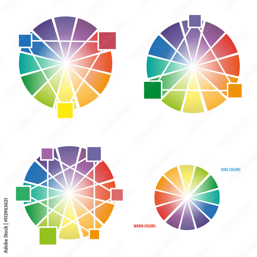 Color Wheel Worksheet for students Stock Vector | Adobe Stock