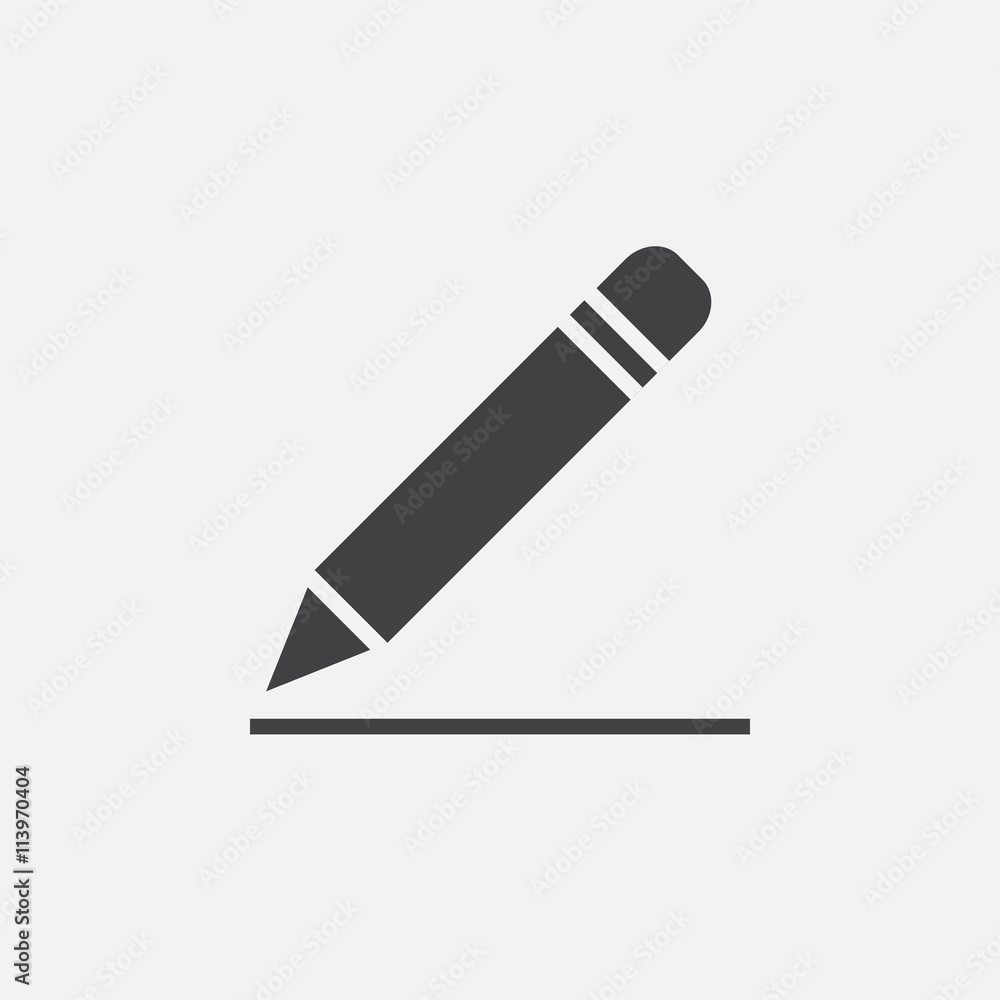 pencil icon, edit sign Stock Vector | Adobe Stock
