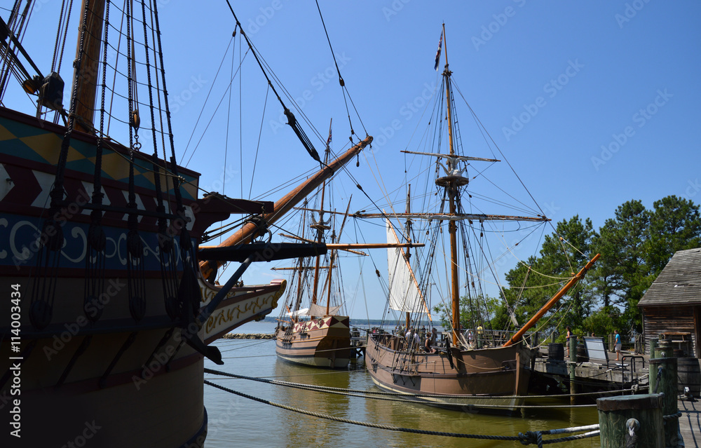 Susan Constant, Discovery and Godspeed Replica Ships at Historic ...
