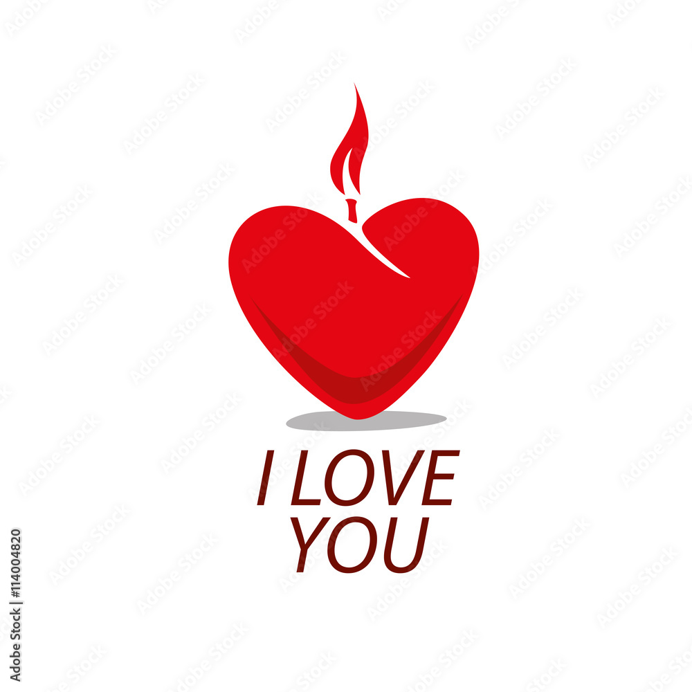 vector logo heart Stock Vector | Adobe Stock