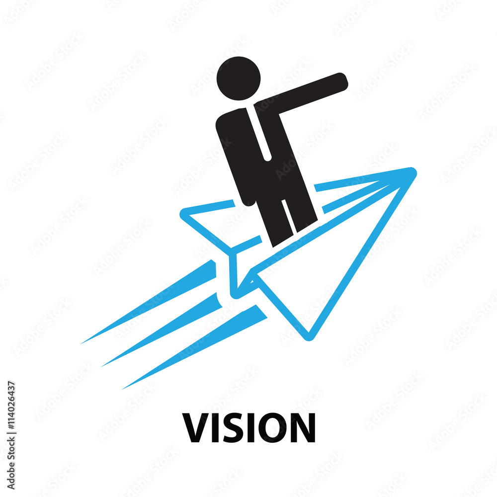 Vecteur Stock vision business concept icon and symbol | Adobe Stock