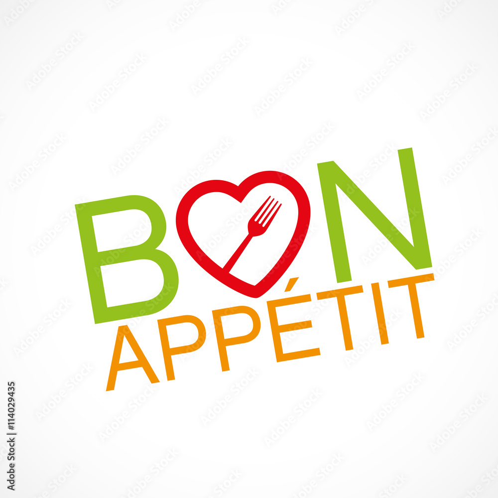 bon appétit Stock Vector | Adobe Stock
