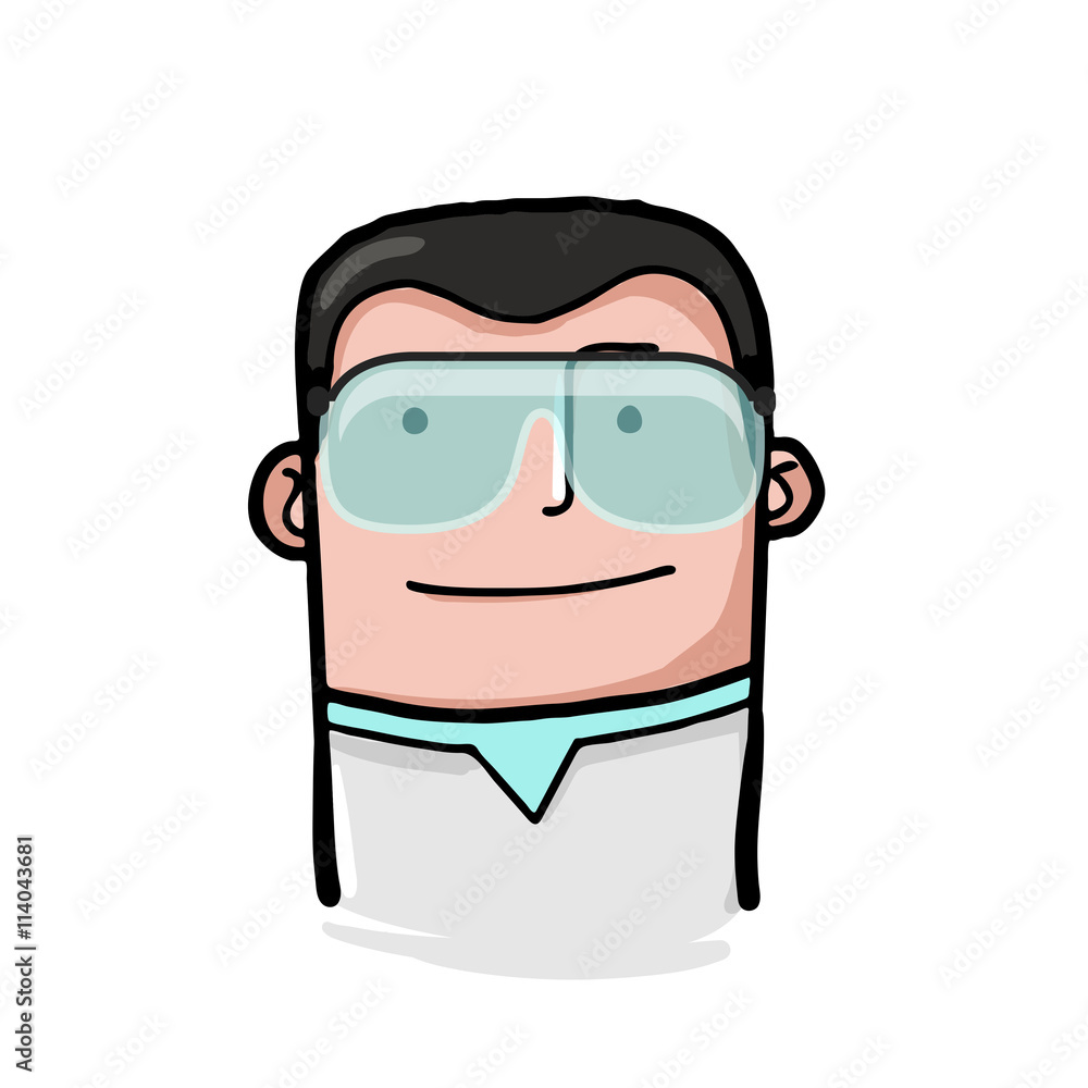 Science avatar Stock Vector | Adobe Stock