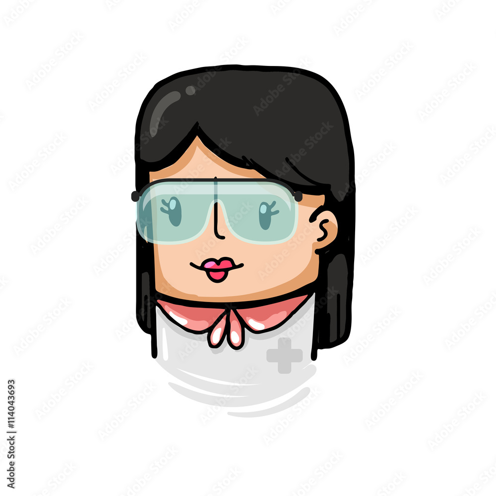 Science avatar Stock Vector | Adobe Stock