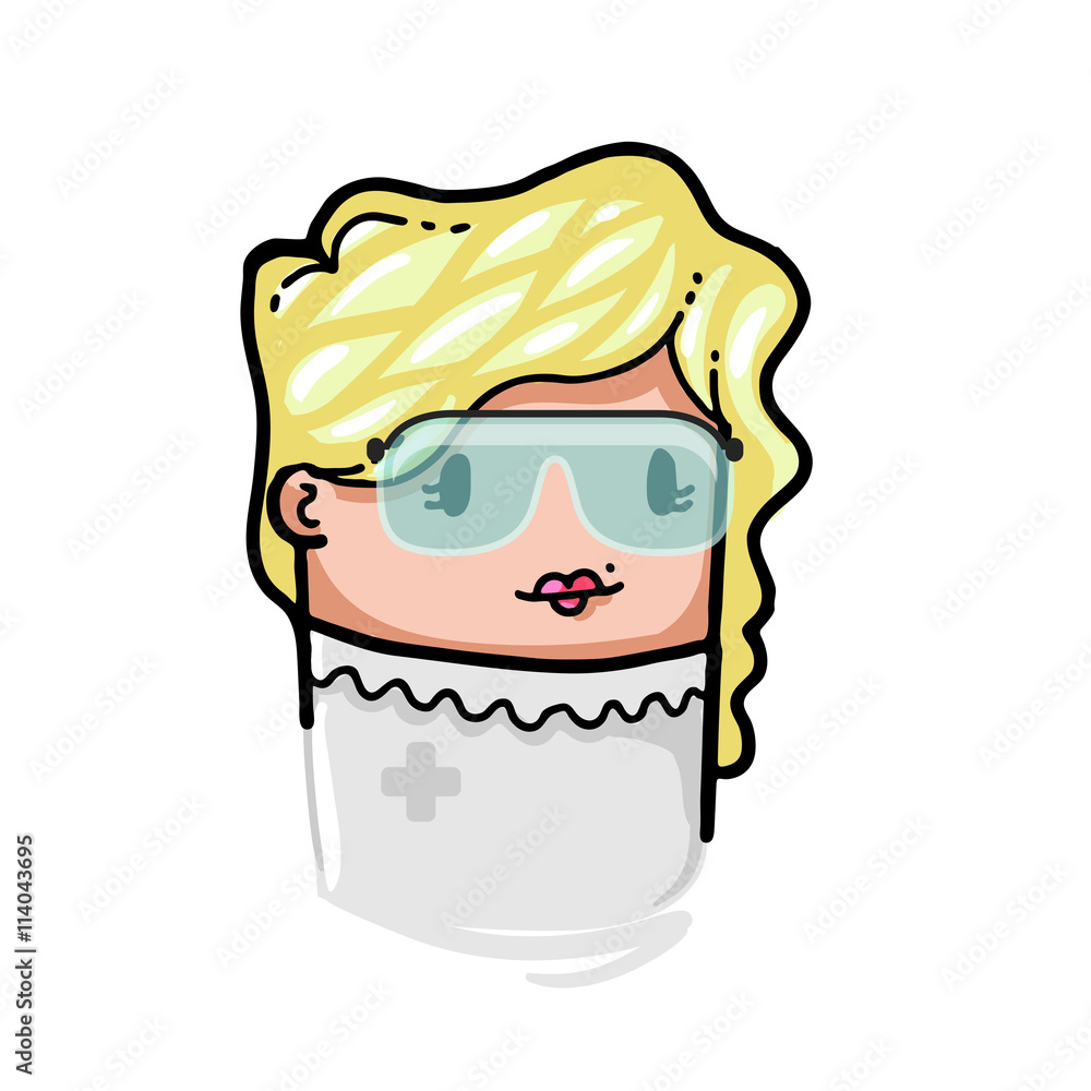 Science avatar Stock Vector | Adobe Stock